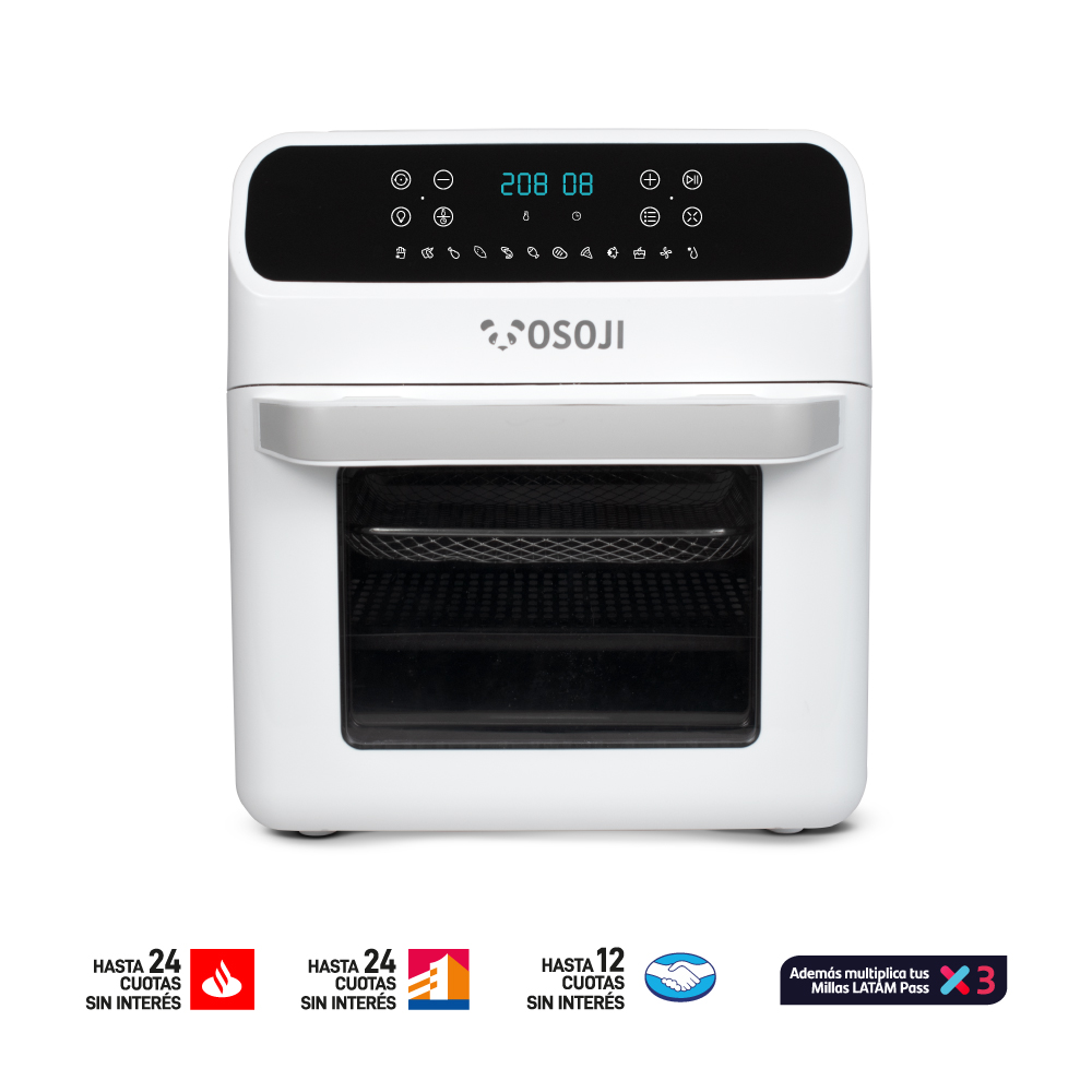 Freidora de Aire y Horno de Pizza Osoji 12 Lts Air Fryer - Osoji Chile
